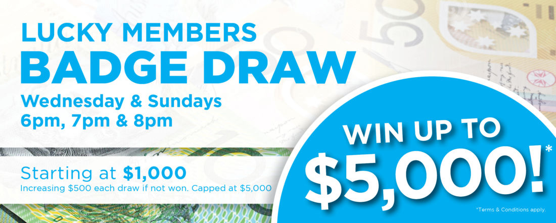 Lucky Members Badge Draw - Sharks