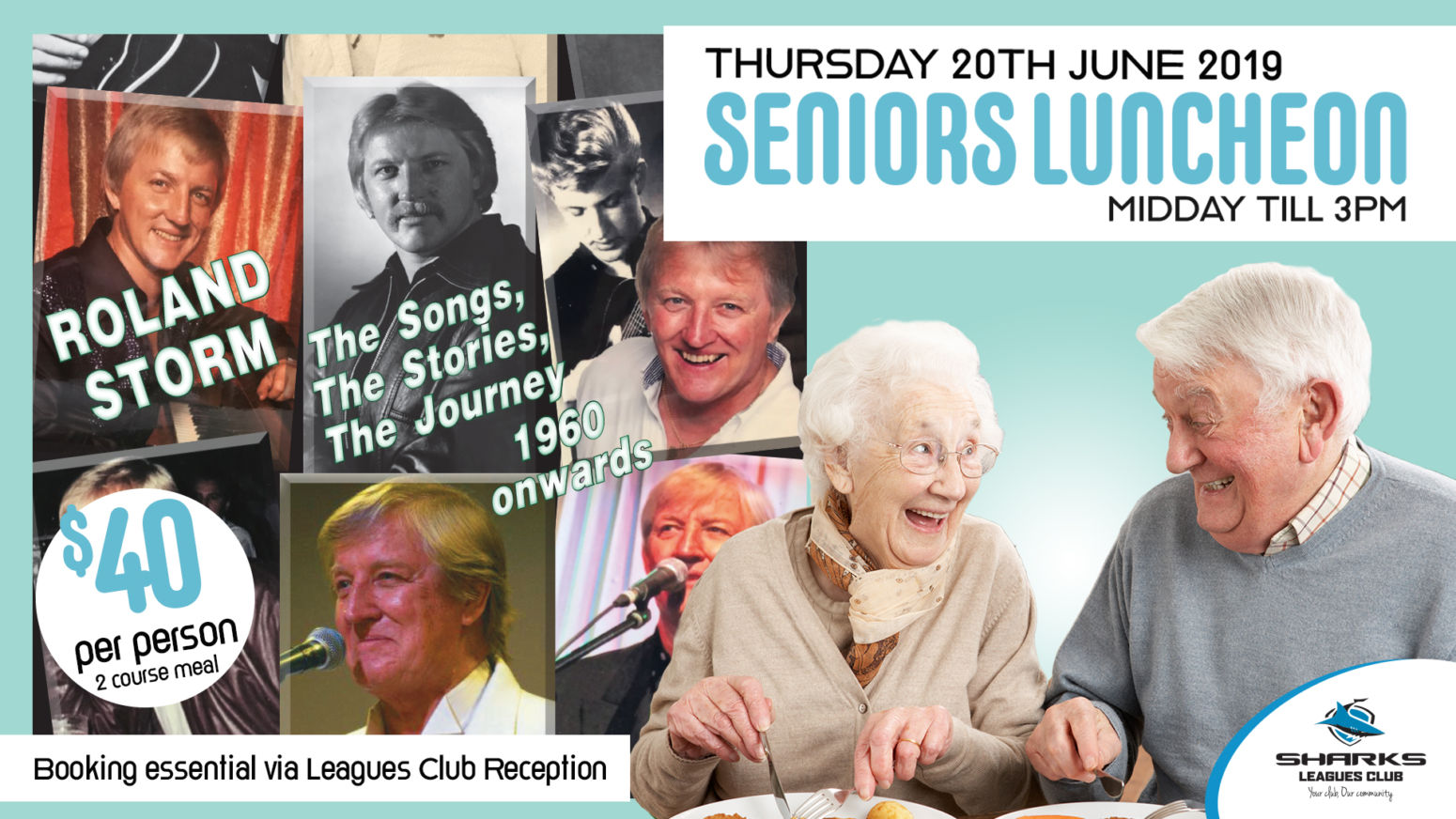 Seniors Luncheon with Roland Storm - Sharks